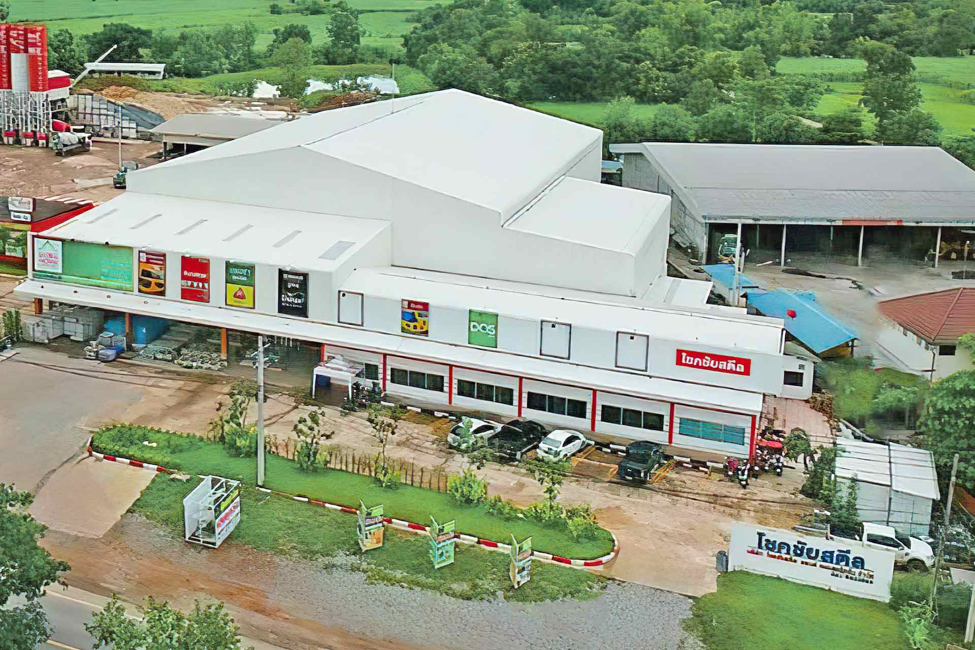 6.Chokchai Steel building materials storefront high angle » ชั้นวาง ...