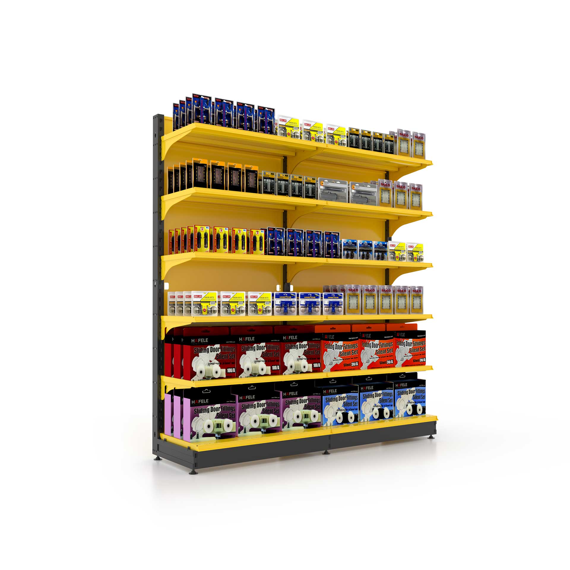 ชั้นวางสินค้าฮาร์ดแวร์ ชั้นวางเครื่องมือช่าง » PN Steel